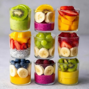 Rainbow Fruit Parfait Cups - Taco Bell Menu